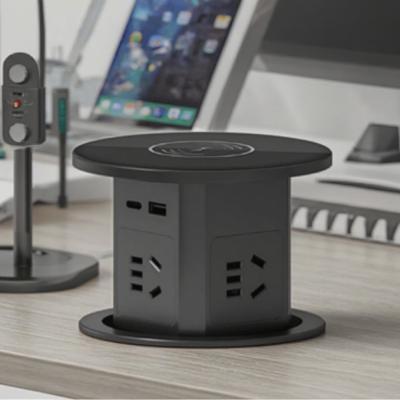 China 5V 3.1A Tabletop Sockets Type C Industrial Retractable Socket Kitchen 2.5KW for sale