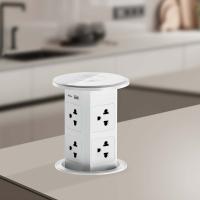 China Waterproof pop up counter plugs Industrial 1.5M cable worktop mounted sockets for sale