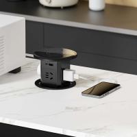 China IP44 Tabletop Power Socket Fast Charging UK US Wireless  Wall Socket for sale