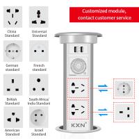 China High Speed Pop Up Sockets USB Charging Tabletop  Kitchen Pop Up Outlet 5V 2.1A for sale