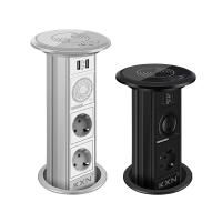 China Electrical Pop Up Kitchen Socket USB Charging 250V Pop Up Usb Power Outlet for sale