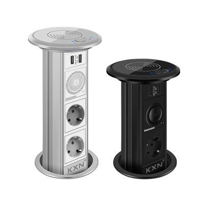 China Electrical Pop Up Kitchen Socket USB Charging 250V Pop Up Usb Power Outlet for sale