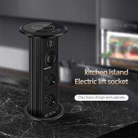 China Electrical Pop Up Kitchen Socket USB Charging 250V Pop Up Usb Power Outlet for sale