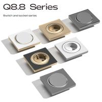 China European PC Plastic  Usb Wall Socket  10A 16A Gold Switches And Sockets for sale