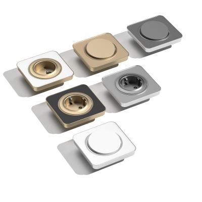 China Q Series  Usb Wall Socket  German Schuko 250V 16A 3 Gang Socket With Network for sale