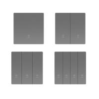 China Luxury  UK Switch Socket C1 Ultra Thin Frosted Plastic Panel Switch Home Decoration for sale