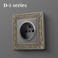 China Child Protection  White Plug Sockets Black Gold Copper  Remote Control Sockets for sale