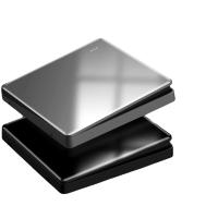 China European Standard 1 Gang 1/2/3 Way Residential Wall Switch Multi-Standard White Black Gold Grey Made Plastic Brass Glass 16A for sale