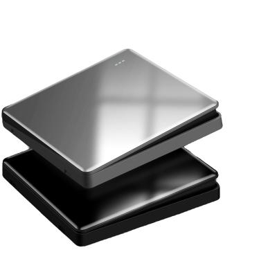 China European Standard 1 Gang 1/2/3 Way Residential Wall Switch Multi-Standard White Black Gold Grey Made Plastic Brass Glass 16A for sale