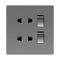 China 110-220V UK/EU/Multi Standard Light Button Switch Home & Industrial Sockets for Household Appliances Wall Socket for sale