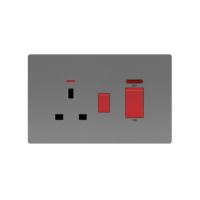 China 86 X 86mm UK Switch Socket Flame Retardant  Kitchen Switch Cover Plate for sale