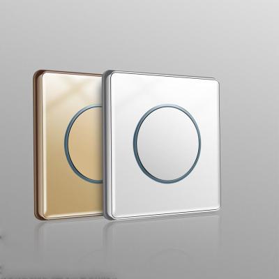 China IP20 UK Switch Socket Acrylic Glass Reset Button Switch Schuko EU FR Type for sale