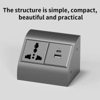 China Tabletop Corner Sockets Concealed Space-saving Beautiful Used for Office Study Cabinet and Hotel for sale