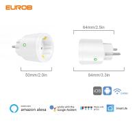 China Electrical Smart Plug With Wall Switch EU Voice Control  Wifi Sockets And Switches for sale