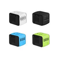China Hot Sell International Travel Adapter Wall Changer Electrical Plug with 1 Type C and 3 USB Charger Ports for sale
