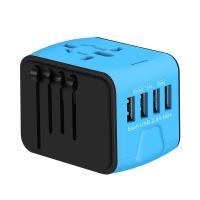 China Hot Sell International Travel Adapter Wall Changer Electrical Plug with 1 Type C and 3 USB Charger Ports for sale