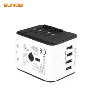 China Hot Sale White World Universal Smart Travel Adapter UK to US Conversion Plug for sale