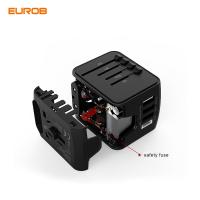 China Worldwide Universal Socket Travel Adaptor Plug with 1 Type C and 3 USB Charger Ports for Business Trip for sale