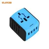 China Hot Sale Multiple Universal Smart Travel Adapter Conversion Plug with 4 USB Charger Ports for sale