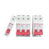 China Factory Outlet 3 Amp to 60 Amp 220V 400V AC 10A C20 MCB Single Pole Miniature Circuit Breaker for sale