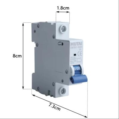 China Manufacturer AC C6 C32 C63 Single Pole MCB 32A 63A Miniature Circuit Breaker Price of MCB 1P 6A for sale