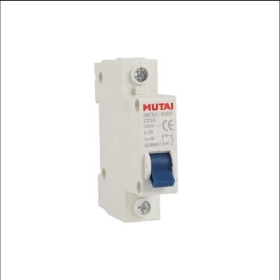 China Factory Price Single Pole 250V to 1000V Mini DC Miniature Circuit Breaker Solar MCB 1P 25a for sale
