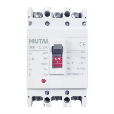 China MCCB Molded Case Circuit Breaker 125A 440V 400AMP  Enclosed Molded Case Switch for sale