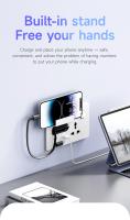 China Wall Socket Universal Type-C USB Socket with Retractable Charging Cable, 20W USBA+USBC Port, Wall Fast Charging USB Socket for sale