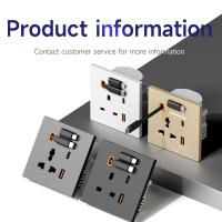 China Home 20W Fast Charge USB C Port Smart Socket Retractable Line Universal Mobile Phone Charging Type C Outlet PC Panel for sale