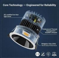 China High CRI  LED Downlights  Ra98 Bridgelux 12W Recessed Ceiling Spotlights for sale