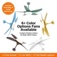 China 44 Inch Ceiling Fan Lights ABS Blades 76W White Ceiling Fan With Light for sale