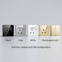 China LED Indicator  UK Switch Socket  USB British Sockets And Switches for sale