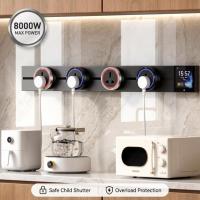 China Smart Touch Screen 8000W Power Track System Aluminum Alloy Socket for sale