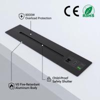 China 8000W 32A Aluminum Alloy Concealed Power Track System Socket with Customized Weak Current Modules for sale