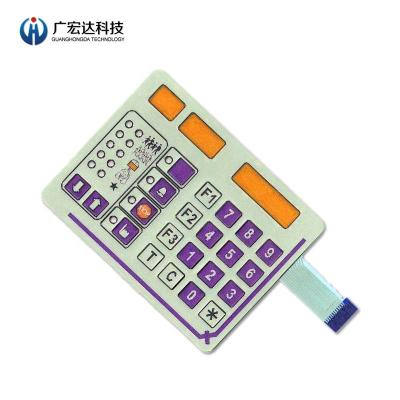 China Metal Dome Membrane Switch Custom Pet Printing Circuit Fit Control PET Keypad for sale