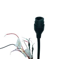 China RJ45F Snap On Type Rubber Core IP Camera Cable Wire Harness With Connector 003 for sale