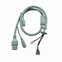 China RJ45 Base MX1.25-10PIN Power Cable For IP Camera Custom Wiring Harness DC5.5*2.1 021 for sale