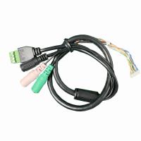 China 3.5 PITCH-4 Pin Electrical Wiring Harnesses Terminal Male Green DC5.5*2.1 Bus 3.5 Stereo Bus 012 for sale