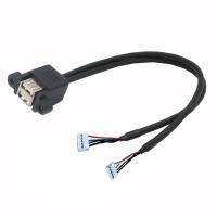 China Double Layer USB Internal Data Cable 205mm For Baffle Link Computer Case 077 for sale