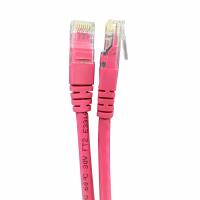 China Cat6 Ethernet Network Cable 2000mm 8P/8C G/F Crystal Head Pink Color 080 for sale