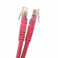 China Cat6 Ethernet Network Cable 2000mm 8P/8C G/F Crystal Head Pink Color 080 for sale