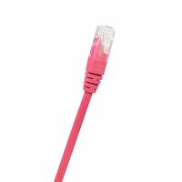 China Cat6 Ethernet Network Cable 2000mm 8P/8C G/F Crystal Head Pink Color 080 for sale