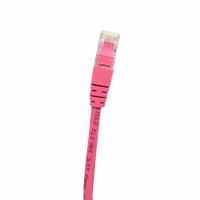 China Cat6 Ethernet Network Cable 2000mm 8P/8C G/F Crystal Head Pink Color 080 for sale