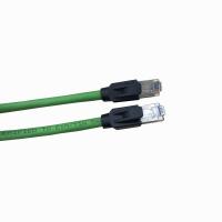 China Cat5e Network Connection Cable 26AWG 1000mm 8P/8C G/F*2 With Connector 086 for sale