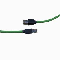 China Cat5e Network Connection Cable 26AWG 1000mm 8P/8C G/F*2 With Connector 086 for sale