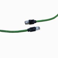 China Cat5e Network Connection Cable 26AWG 1000mm 8P/8C G/F*2 With Connector 086 for sale