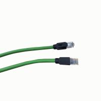 China Cat5e Network Connection Cable 26AWG 1000mm 8P/8C G/F*2 With Connector 086 for sale
