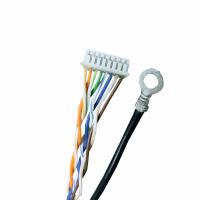 China 1.25-8 Pin Power Cable Assembly Rj45 Black Waterproof Power Wire Harness 034 for sale