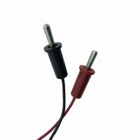 China Banana Head Probe Cable Harness Assembly Black Red Thermocouple Wire 300mm 055 for sale