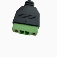China OEM ODM IP Camera Coaxial Cable Harness Assembly Rj45f 3.5-4 Pin Terminal Block 037 for sale